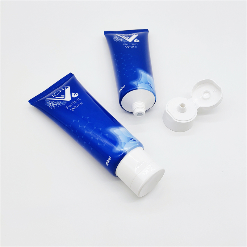 Empty custom plastic soft skincare tube