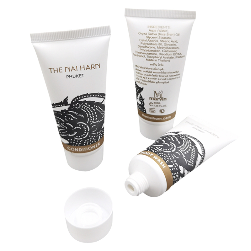 Plastic face wash container makeup tube